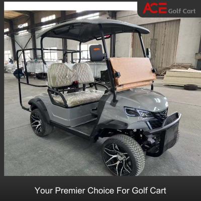 China 48V 150AH 5kw AC Motor 2 Seater Golf Cart 80km Range 14inch Tire Steel Chassis for sale