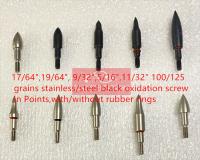 China CNC Lathed Screw-In Arrow Points 70-150 Grains with 8/32 Thread and Rubber Rings for sale