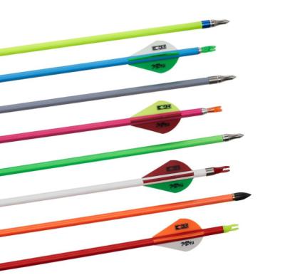 China Fluorescent Carbon Arrows Spine 400-1000 ID 6.2mm 32 inch for Youth Archery for sale