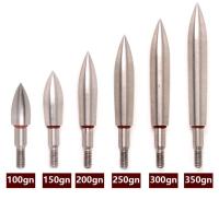 China Screw-In Arrow Points 100-150 Grains Stainless Steel with 8/32 Thread and Rubber Washers for sale