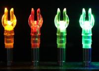 China Lighted Nocks for Arrows and Crossbow Bolts 0.165-0.300 inch ID 5 Color Options for sale