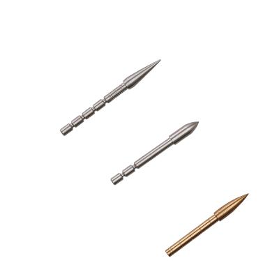 China 4.2mm Glue-In Arrow Points with Break-Off Weight Adjustment - 100/120 Grains Stainless Steel Arrowheads for sale