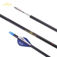 China 3K Crosswoven Carbon Fiber Arrows 245 6.2mm Spine 250-700 for Hunting Target 32 inch for sale