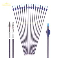 China 3K Weave Carbon Fiber Arrows .245 ID Spine 250-700 32 Inch Hunting Target Arrows for sale