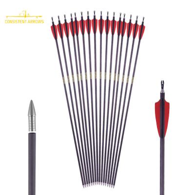 China Mitsubishi Carbon Target Arrows 23/64 ID 0.315 Straightness .001 Spine 300-500 3D Indoor for sale