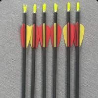 China Carbon Fiber Small Target Arrows 4.2mm Spine 400-1300 32 Inch for Recurve Bow for sale