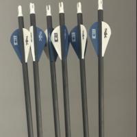 China Tpyify .245 ID 6.2mm Carbon Hunting Arrow Spine 250 300 400 500 600 Light Weight Straightness .001-.003 for sale