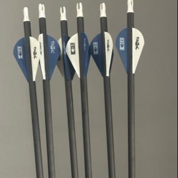 China Tpyify .245 ID 6.2mm Carbon Hunting Arrow Spine 250 300 400 500 600 Light Weight Straightness .001-.003 for sale