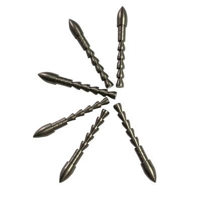 China Stainless Steel Break Off Arrow Tips 120-70 Grains Glue In for ID .204 5.18mm Arrows for sale