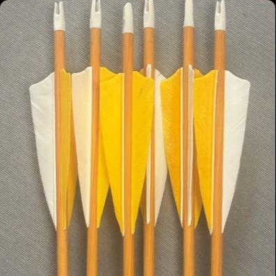 China 6.2mm 340-800 Spine 34-39 Inch Wood Grain Carbon Arrows Traditional Archery Shafts for sale