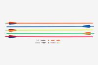 China Fluorescent Neon Carbon Fiber Arrows 6.2mm 4.2mm Spine 300-1200 Red Blue Green White Orange for sale