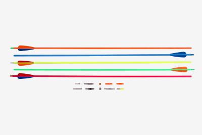 China Fluorescent Neon Carbon Fiber Arrows 6.2mm 4.2mm Spine 300-1200 Red Blue Green White Orange for sale