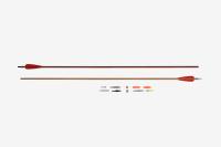 China 6.2mm Wood Grain Carbon Archery Arrows Spine 250-600 with 0.003