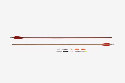 China 6.2mm Wood Grain Carbon Archery Arrows Spine 250-600 with 0.003
