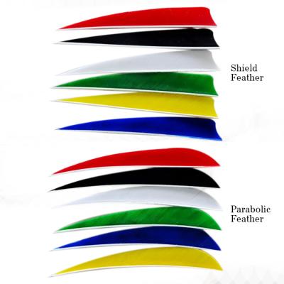 China Natural Turkey Arrow Feathers 2 to 5 Inches Shield Cut Solid and Barred for Archery for sale