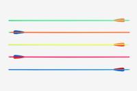 China Fluorescent Neon Carbon Arrow Shafts 0.245