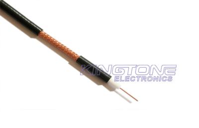 China 20 AWG BC Conductor Foam PE 95% BC Braid , RG59 CCTV Coaxial Cable for VDT Display for sale