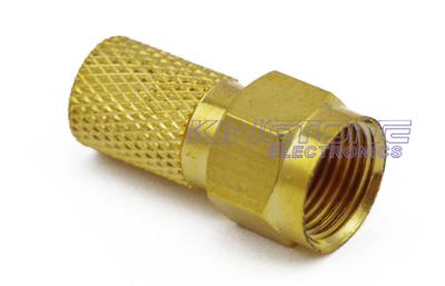 China Terminated Cable RG6 CATV Coaxial Cable with 2 Golden F Connector for Satallite TV for sale