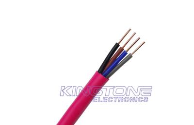 China FRLS 4 Cores Fire Resistant Cable with Bare Copper Silicone Insulation FRLS PVC for sale