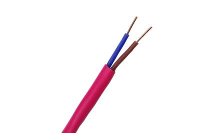 China Unshielded Solid 2 Core Fire Resistant Cable , Low Smoke PVC with Copper Conductor for sale