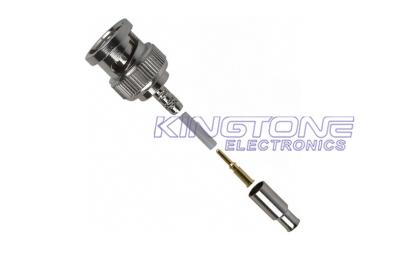 China Nickel BNC Coaxial Cable Connectors with Gold plated for Radio / TV for sale
