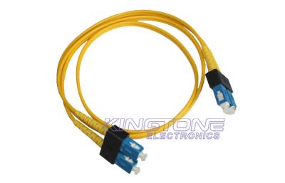 China PVC SC to SC 62.5 / 125 um Fiber Optic Patch Cord Multimode Duplex for sale