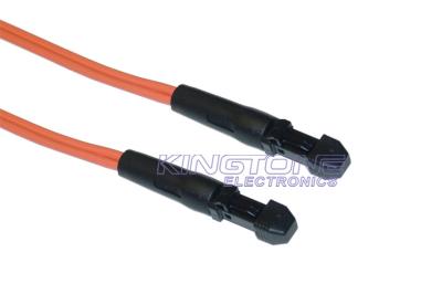 China MTRJ to MTRJ Optical Fiber Patch Cord 62.5/125 Multimode PVC for sale