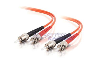 China Duplex Fiber Optical Patch Cord ST to ST 50/125 Multimode for sale