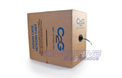 China 24 AWG Solid Copper Conductor UTP CAT5E with PVC Jacket for Security Camera for sale