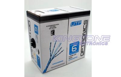China LSZH Jacket  UTP CAT 6 Network Cable 4 Pairs 23AWG Bare Copper Conductor for sale