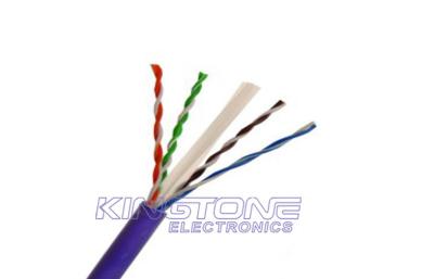 China CMP Rated PVC UTP CAT6 Network Cable 23 AWG Solid Bare Copper Conductor for sale