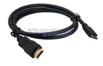 China 19P Male Pin Gold HDMI To HDMI Cable In Insulator Type , 1080P HDMI1.4 Cables for sale