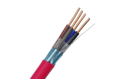 China FRLS Shielded 0.50mm2 Fire Resistant Cable Bare Copper Conductor with FRLS Jacket for sale