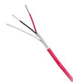 China Non-Plenum 12 AWG 2 Cores Shielded Fire Alarm Cable UL FPLR-CL2R 300V 75℃ for sale