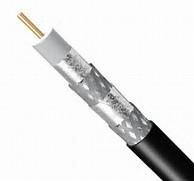 China CATV Coaxial Cable RG6 Quad 18AWG CCS 60% AL Braiding 40% AL Braiding PVC Jacket for sale