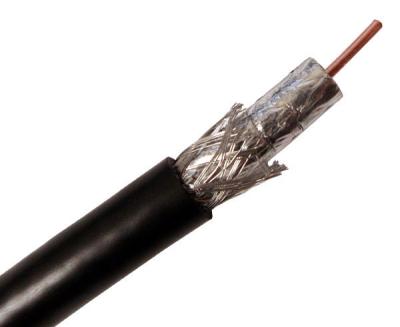 China Standard RG11 CATV Coaxial Cable 14 AWG CCS 60% AL Braiding PE Jacket for CATV for sale