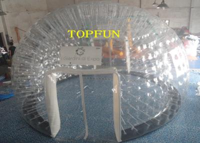 China 6m Diameter 1.0mm PVC Inflatable Clear Bubble Tent With Double Layers for sale