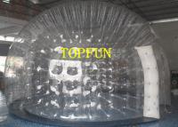 China 6m Diameter 1.0mm PVC Inflatable Clear Bubble Tent With Double Layers for sale