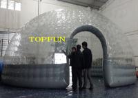 China 0.8mm PVC Transparent Clear Dome Inflatable Bubble Tent Heat Seal Double Layers for sale