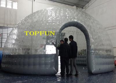 China 0.8mm PVC Transparent Clear Dome Inflatable Bubble Tent Heat Seal Double Layers for sale