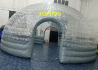 China 0.8mm PVC Transparent Clear Dome Inflatable Bubble Tent Heat Seal Double Layers for sale
