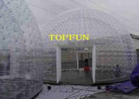 China 8m Diameter Inflatable Party Tent Clear Dome Tent Noncontinuous Type for sale