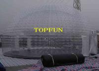 China 8m Diameter Inflatable Party Tent Clear Dome Tent Noncontinuous Type for sale