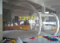 China Transparent 0.8mm PVC Inflatable Bubble Tent With Tunnel For Exhibition for sale