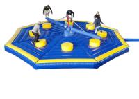 China Commercial Inflatable Wipeout Game For Jumping CE EN14960 Approved for sale