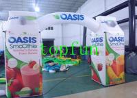 China Inflatable Advertising Arch Sewn Struction , Inflatable Arches Double / Quadruple Stitching for sale