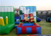 China Digital Printing Cartoon Obstacle Course For Kids 0.55 mm PVC Tarpaulin for sale