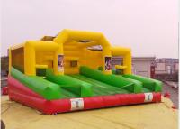 China Eco - Friendly Outdoor Exciting Inflatable Sports Games With 3 Basket Hoops for sale