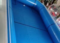 China PVC Tarpaulin Blue Portable Swimming Pools , Inflatable Water Park Fire Retardant for sale