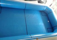 China PVC Tarpaulin Blue Portable Swimming Pools , Inflatable Water Park Fire Retardant for sale